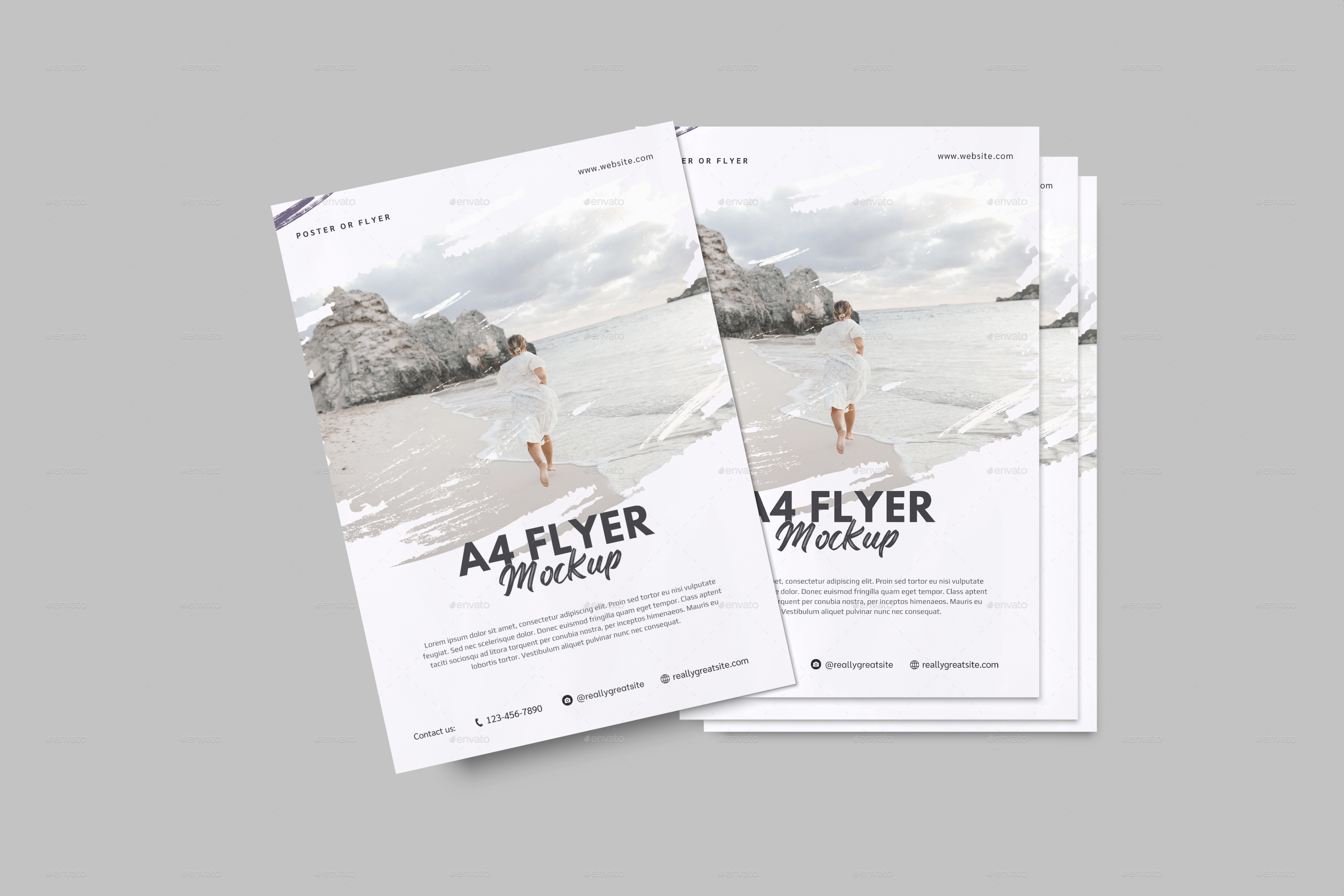 A4 Flyer Mockup, Graphics | GraphicRiver